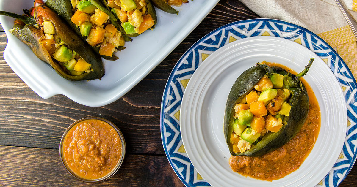 Baked Avocado Chile Relleno Recipe - Love One Today®