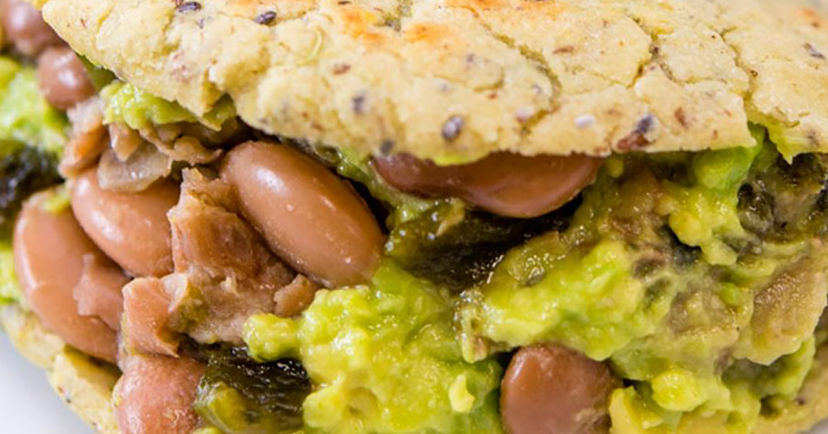 Avocado Tortilla Wrap with Beans and Jalapeños - Love One Today®