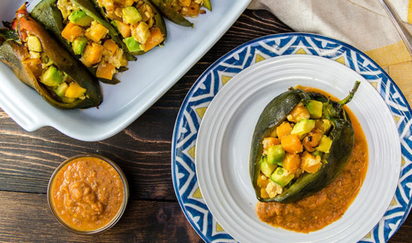 Baked Avocado Chile Relleno Recipe - Love One Today®