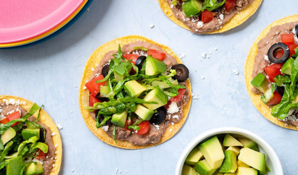 Avocado & Bean Tostada Recipe - Love One Today®