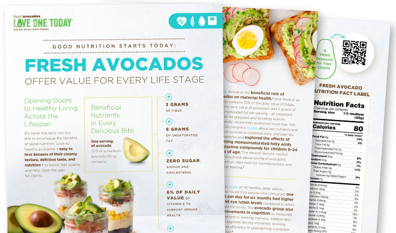 Fresh Avocados Offer Value for Every Life Stage - Love One Today® Avocados