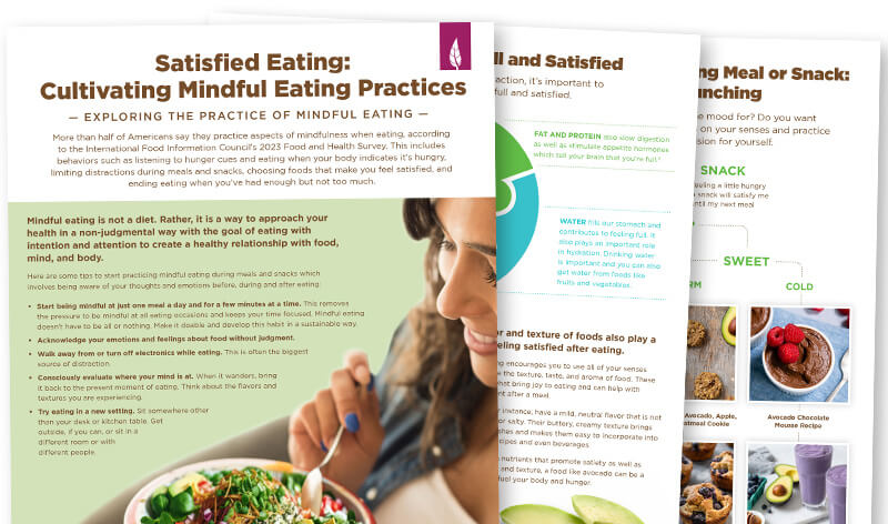 Satisfied Eating: Cultivating Mindful Eating Practices